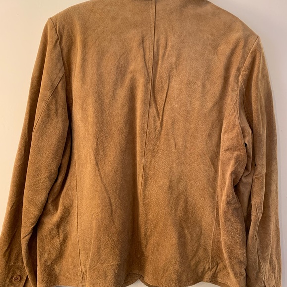 metrostyle | Jackets & Coats | Metro Style Tan Suede Leather Jacket ...